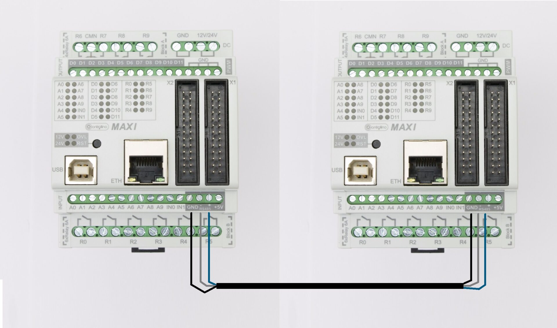 Modbus RTU Master Slave I/O – CONTROLLINO